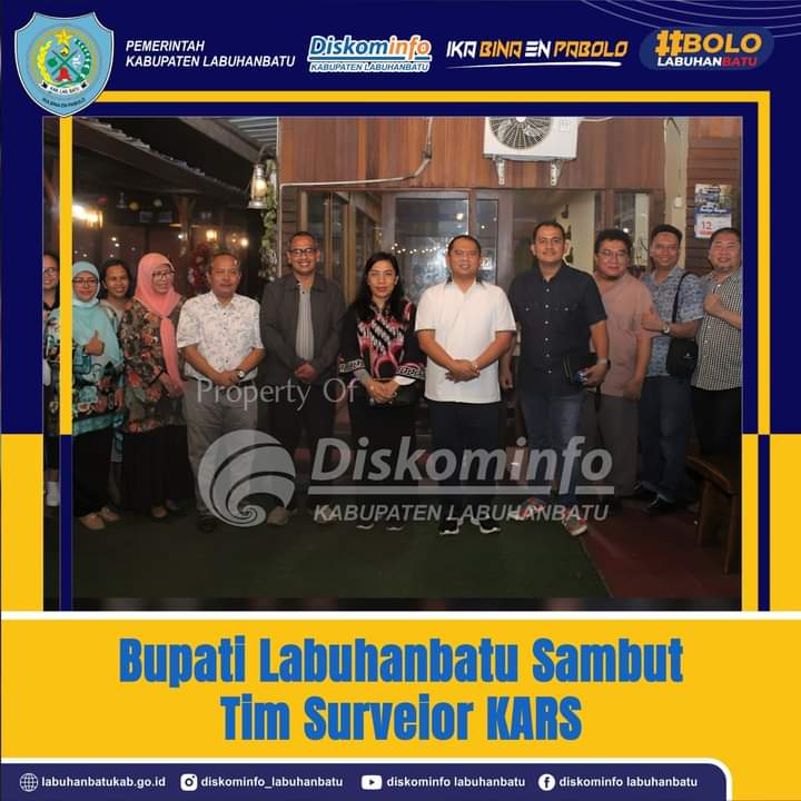 Bupati Labuhanbatu Bersama Direktur RSUD Sambut Kedatangan Tim Surveyor ...
