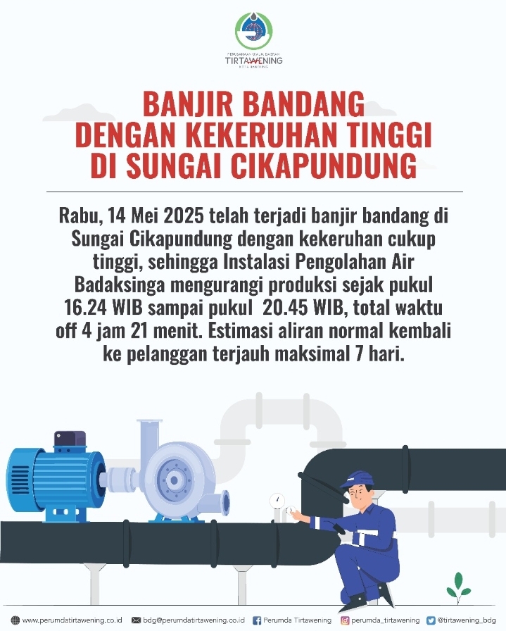 Banjir Bandang Sungai Cikapundung Sebabkan Kekeruhan Air PDAM - BIDIK ...